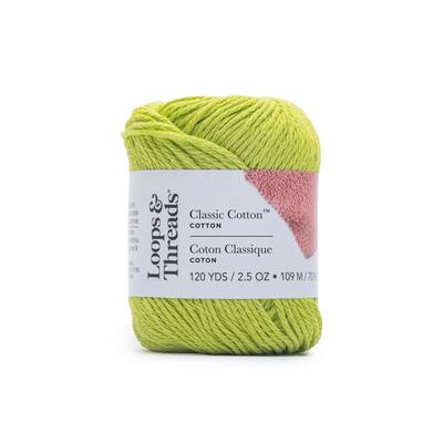 Buy in Bulk - 18 Pack: Classic Cotton™ Yarn by Loops & Threads® | Michaels