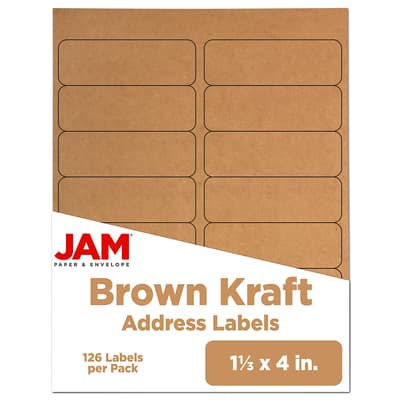 JAM Paper 1.3" x 4" Address Labels, 126ct. | Michaels