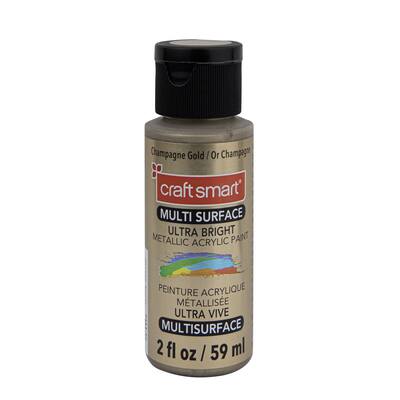 Multi-Surface Ultra Bright Metallic Paint by Craft Smart®, Color ...