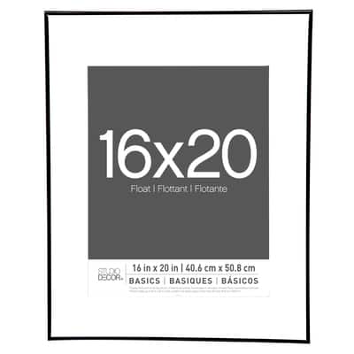 5 Pack: Black Thin 16" x 20" Float Frame, Basics by Studio Décor ...