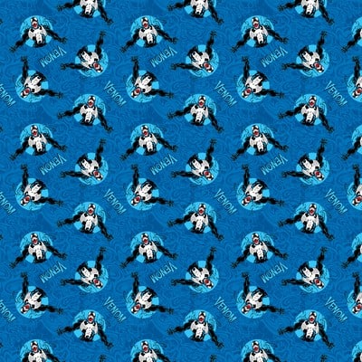Marvel® Venom Blue Circles Cotton Fabric | Michaels