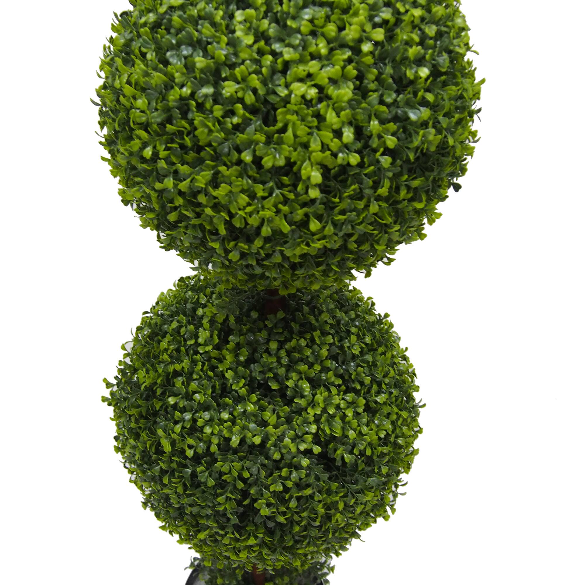5ft. Artificial Triple Ball Green Boxwood Topiary | Michaels