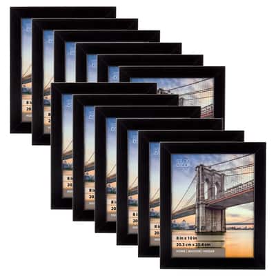 Buy in Bulk - 12 Pack: Flat Black 8" x 10" Frame, Home Collection By ...