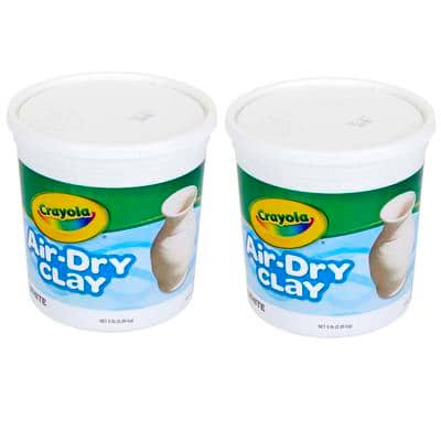Crayola® 5 lb. White Air-Dry Clay Tub, 2ct. | Michaels