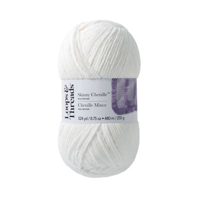 Skinny Chenille™ Yarn by Loops & Threads® | Michaels