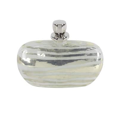 12" Gold Glass Contemporary Decorative Bottle | Michaels