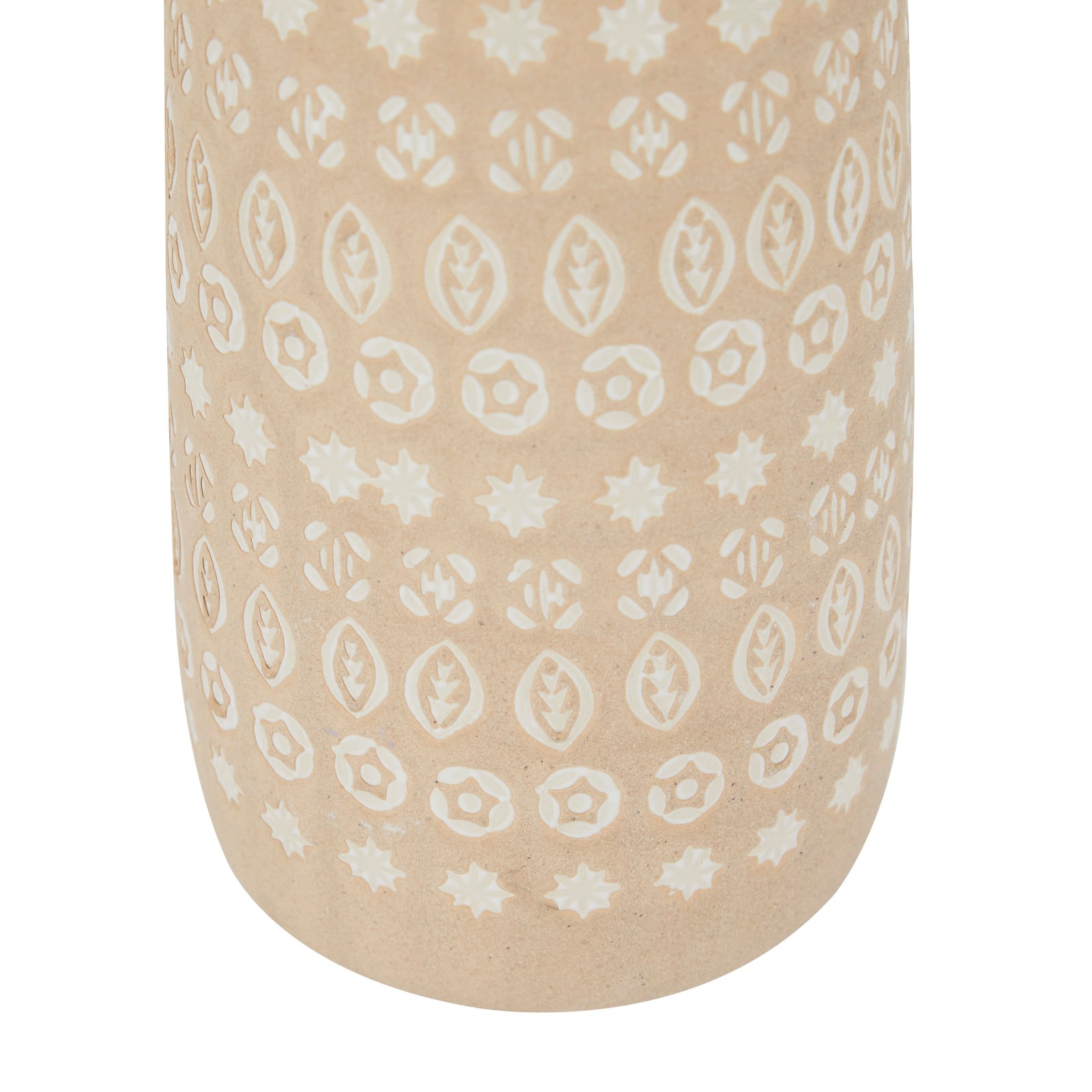 Set of 2 Beige Stoneware Rustic Vases, 15" x 5" x 5" | Michaels