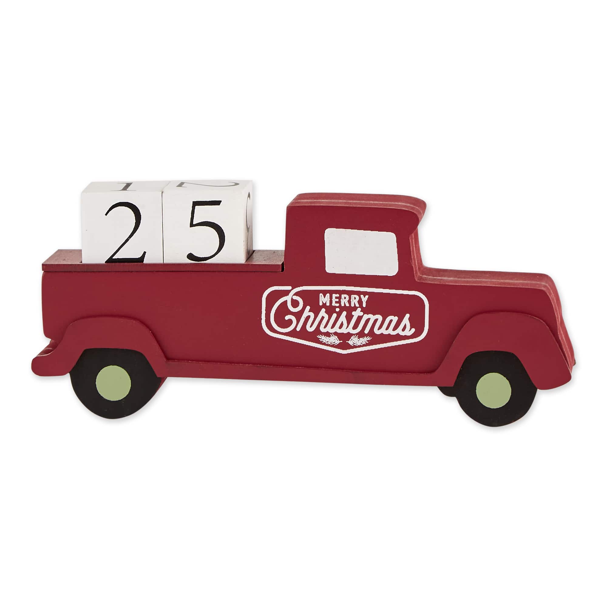 DII® Christmas Tree Truck Tabletop Block Calendar | Michaels