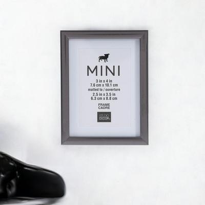 Gunmetal Mini Frame with Mat by Studio Décor® | Michaels
