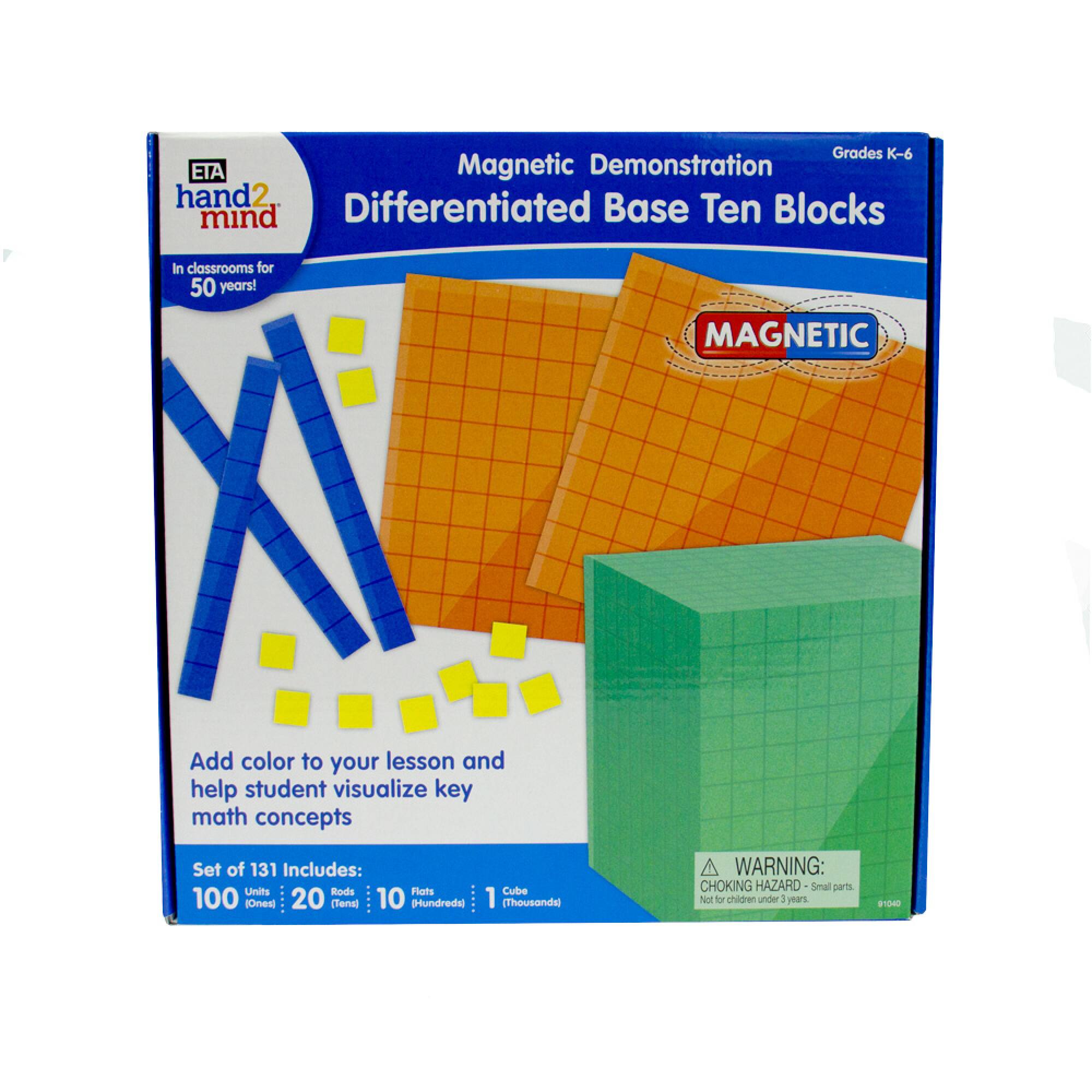 hand2mind® Magnetic Differentiated Base Ten Blocks | Michaels