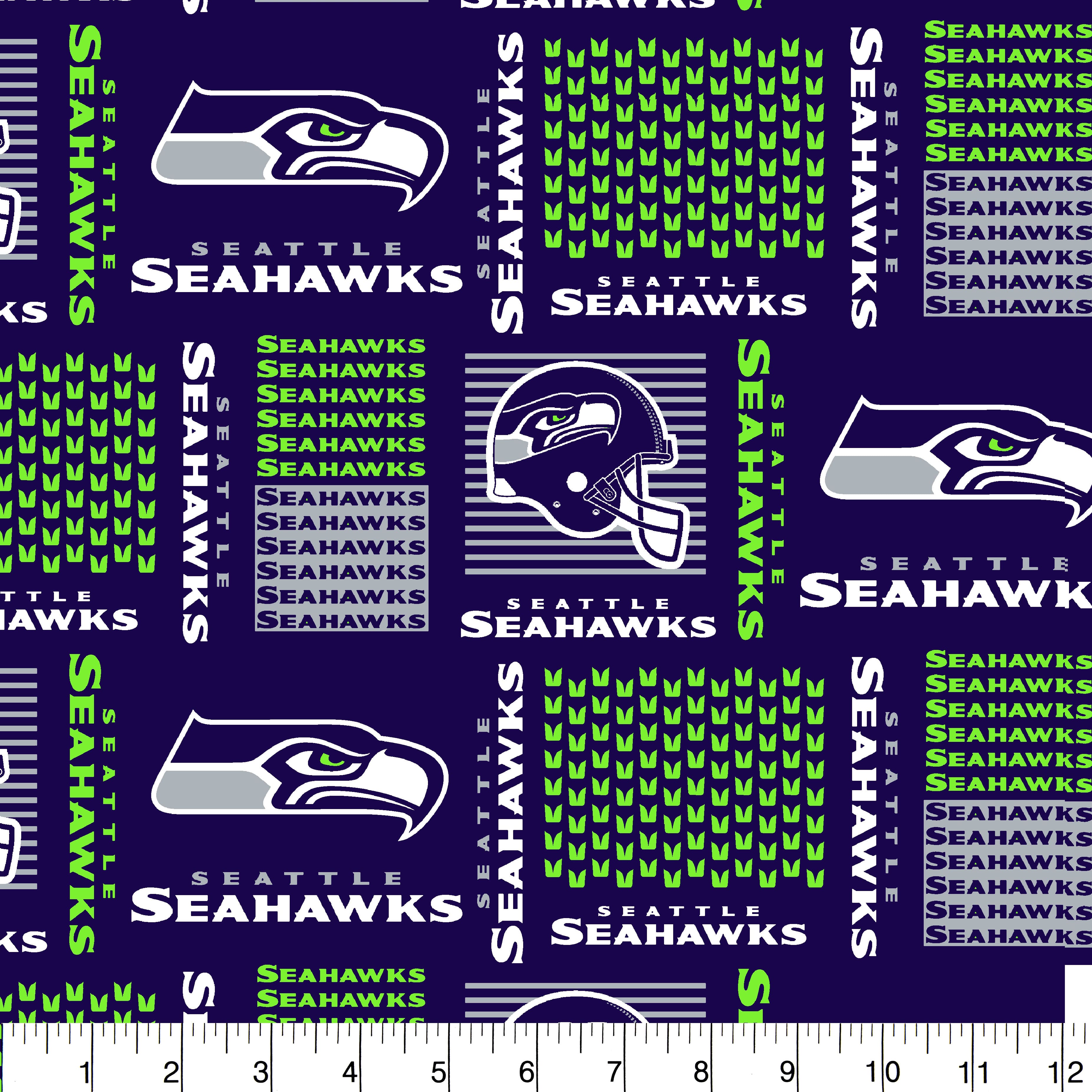 NFL Seattle Seahawks Block Cotton Fabric | Michaels