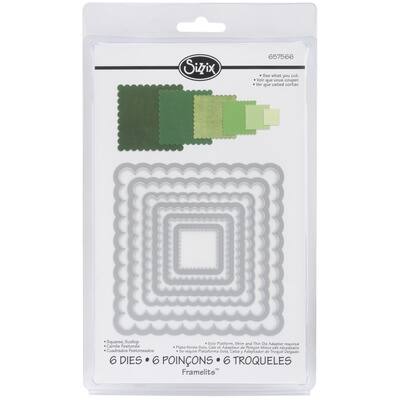 Sizzix® Framelits™ Scallop Squares Die Set | Michaels