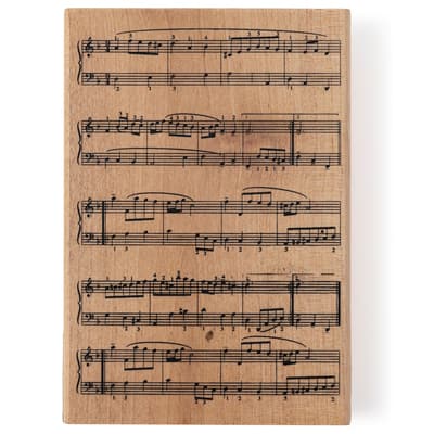 Sheet Music Wood Stamp by Recollections™ | Michaels