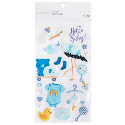 Baby Boy Stork Dimensional Stickers by Recollections™ | Michaels