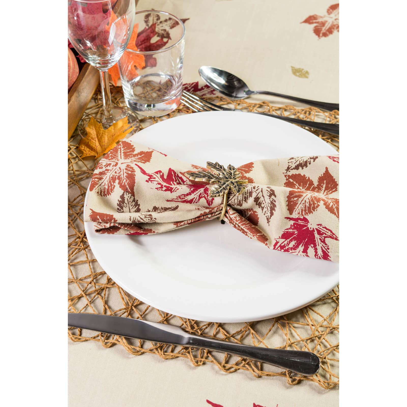 DII® Rustic Leaves Dinner Napkins, 6ct. | Fall Tabletop Decor | Michaels
