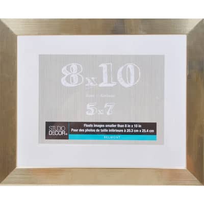 Gold Belmont Float Frame by Studio Décor®, Size: 8" x 10" | Michaels
