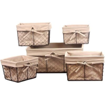 DII® Chicken Wire Basket with Liner Set | Michaels