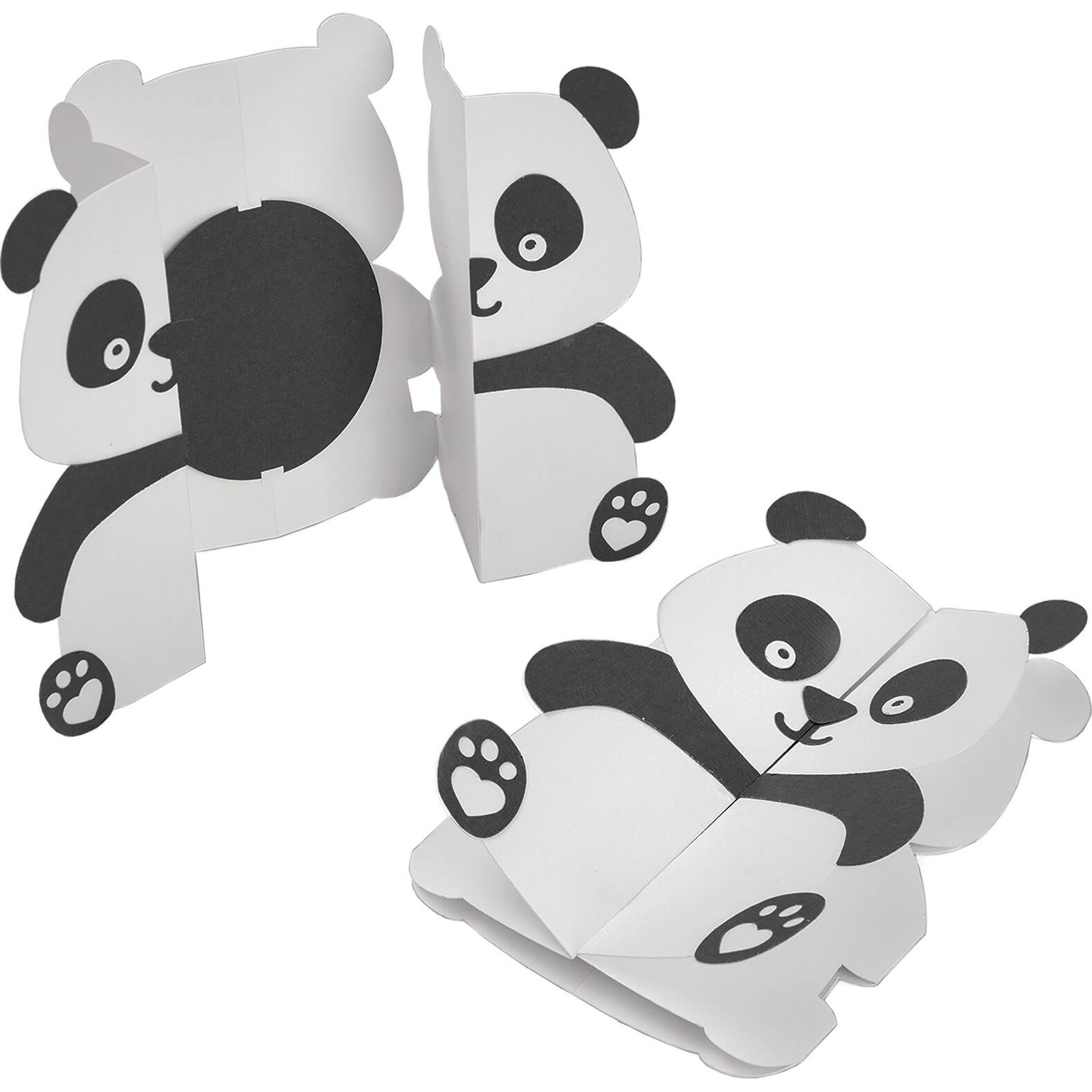 Sizzix® Thinlits® Panda Fold-A-Long Card Die Set by Jen Long® | Michaels