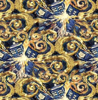 Doctor Who Exploding Tardis Cotton Fabric | Michaels