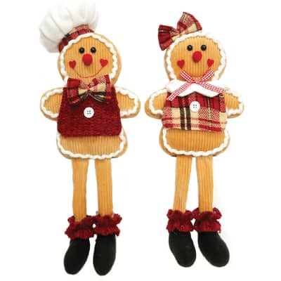 Santa's Workshop Seated Gingerbread Set | Michaels