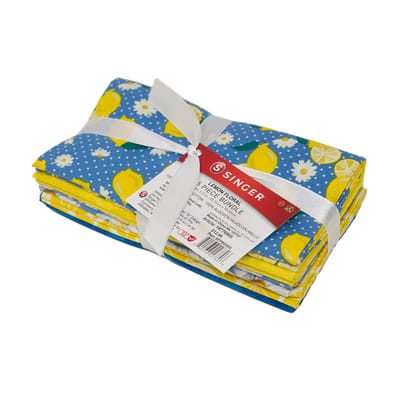 SINGER Lemon Floral Cotton Fabric Bundle | Michaels