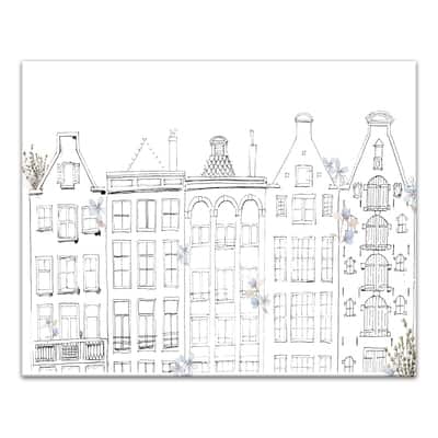 Sketchy Buildings 16" x 20" Canvas Wall Art | Michaels