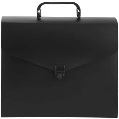 JAM Paper 10" x 12" Black Plastic Portfolio File Carry Case | Michaels