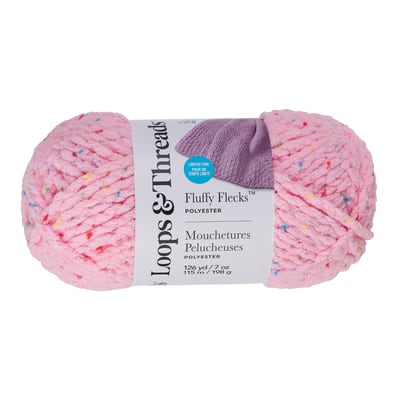Fluffy Flecks™ Yarn by Loops & Threads® | Michaels