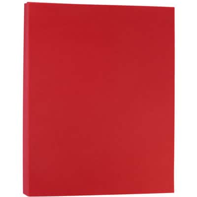 JAM Paper Translucent 8.5" x 11" 30lb. Primary Red Vellum Paper, 100 ...