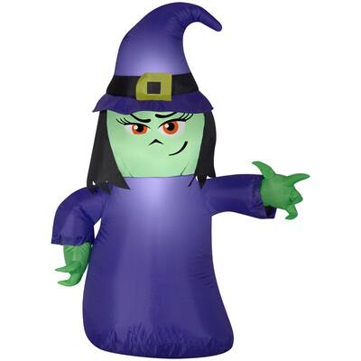 3.5ft. Airblown® Inflatable Attitude Witch | Michaels