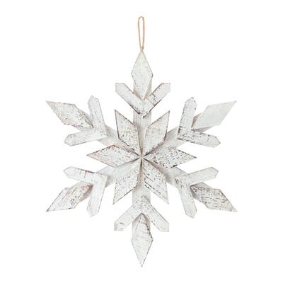 6 Pack 17.5" White Snowflake Ornaments | Michaels