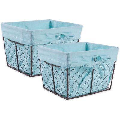 DII® Medium Chicken Wire Baskets, 2ct., Color: Multi | Michaels
