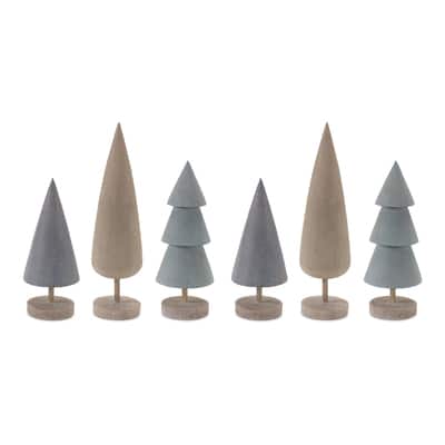 Modern Tabletop Pine Tree Set | Michaels