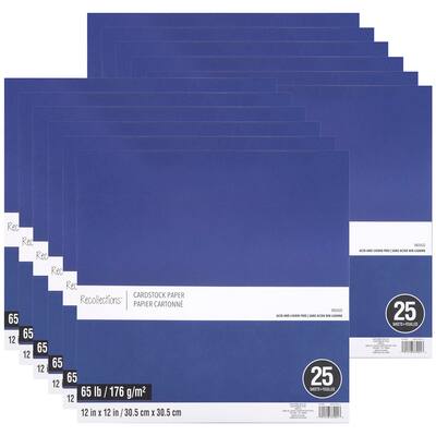 Buy in Bulk - 12 Packs: 25 ct. (300 total) 12" x 12" Cardstock Paper by ...