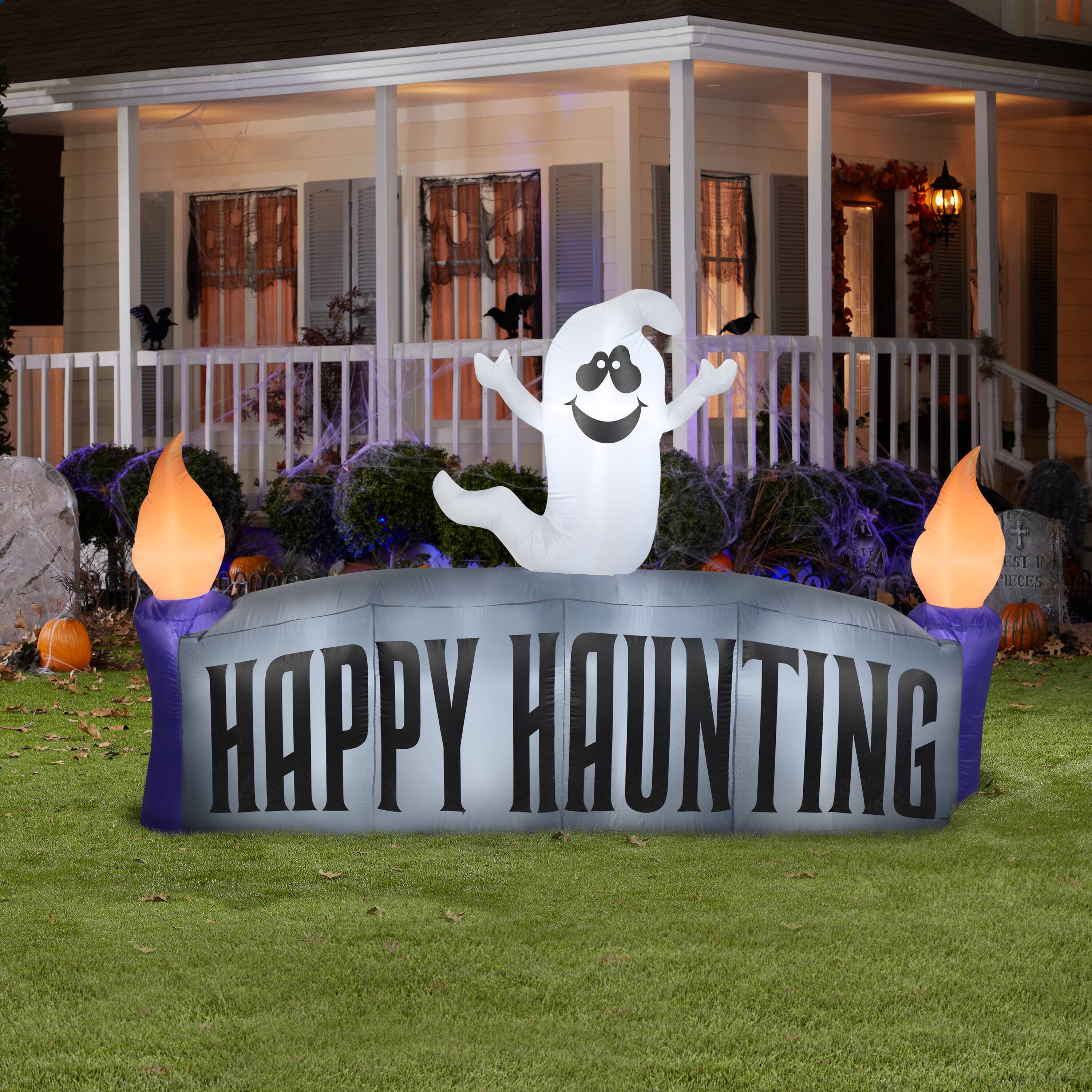 4ft. Airblown® Inflatable Halloween Happy Haunting Ghost | Michaels
