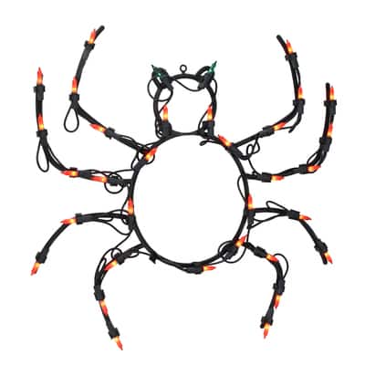 15" Lighted Spider Halloween Window Silhouette Decoration | Michaels