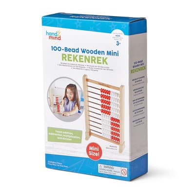 Hand2mind® 100-Bead Wooden Mini Rekenrek | Michaels