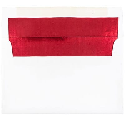 JAM Paper 6" x 9" Red Foil Lined Invitation Envelopes | Michaels