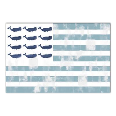 Whale Flag Canvas Wall Art | Michaels