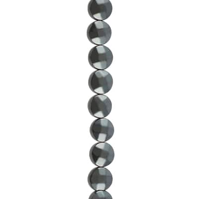 Faceted Hematite Coin Beads, 6mm by Bead Landing™ | Michaels