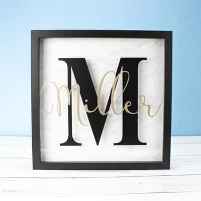 Monogram Shadow Box | Projects | Michaels