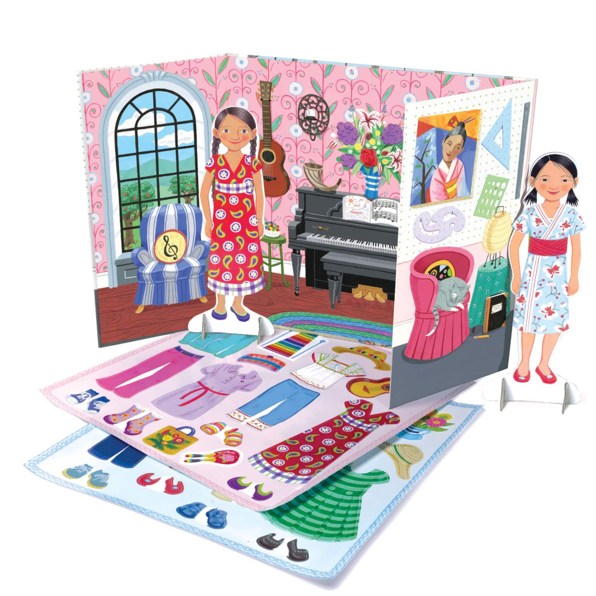 eeBoo Musician and Artist Paper Doll Reusable Set | Michaels