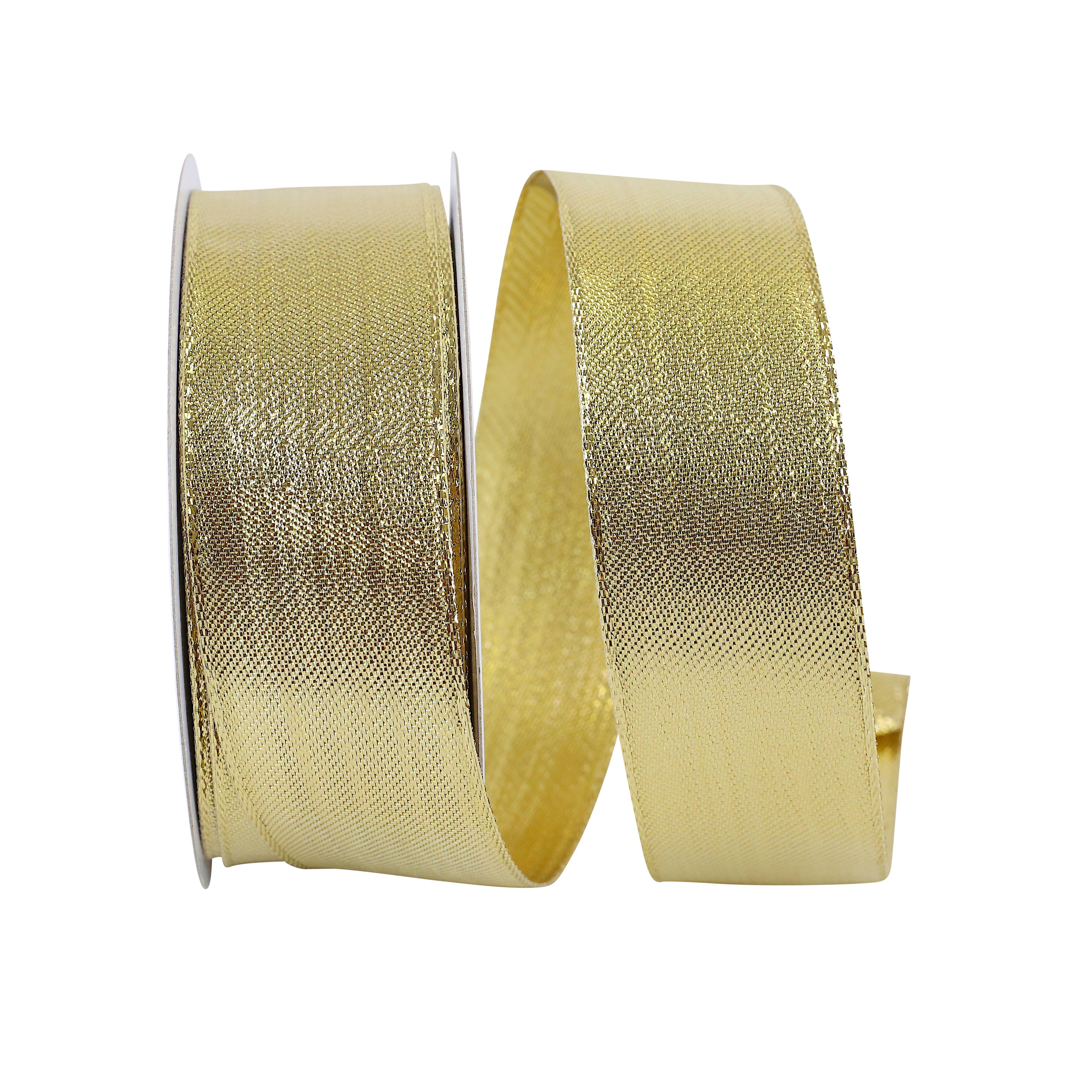 Reliant 1.5" x 25yd. Lamé Wired Ribbon | Michaels