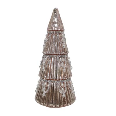 LED Glass Crystal Tree Tabletop Décor by Ashland®, Size: Small, Color ...