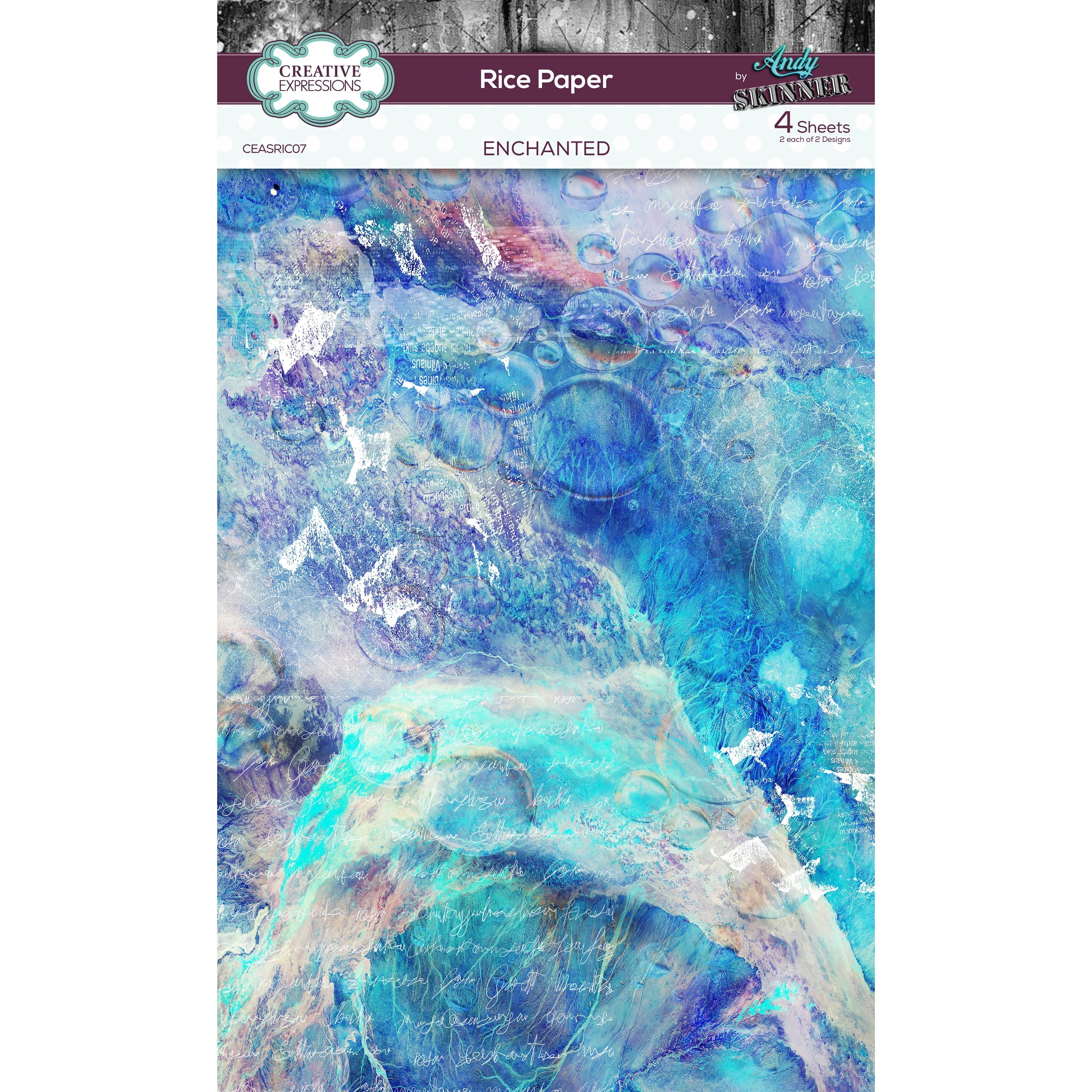 Creative Expressions Enchanted by Andy Skinner Rice Paper, 8" x 12 ...