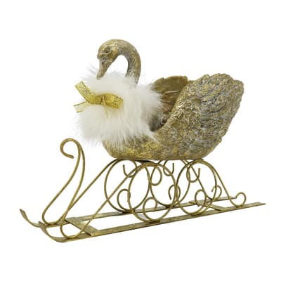 8.8" Gold Swan Tabletop Sled by Ashland® | Michaels