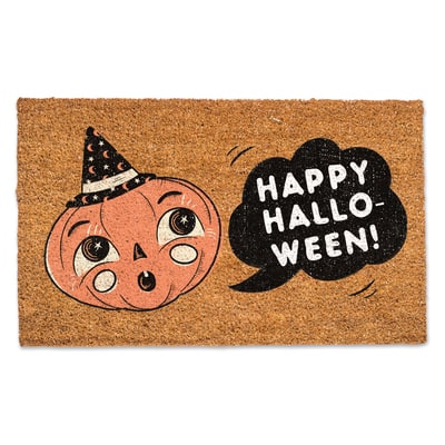 Happy Halloween Pumpkin Door Mat | Michaels