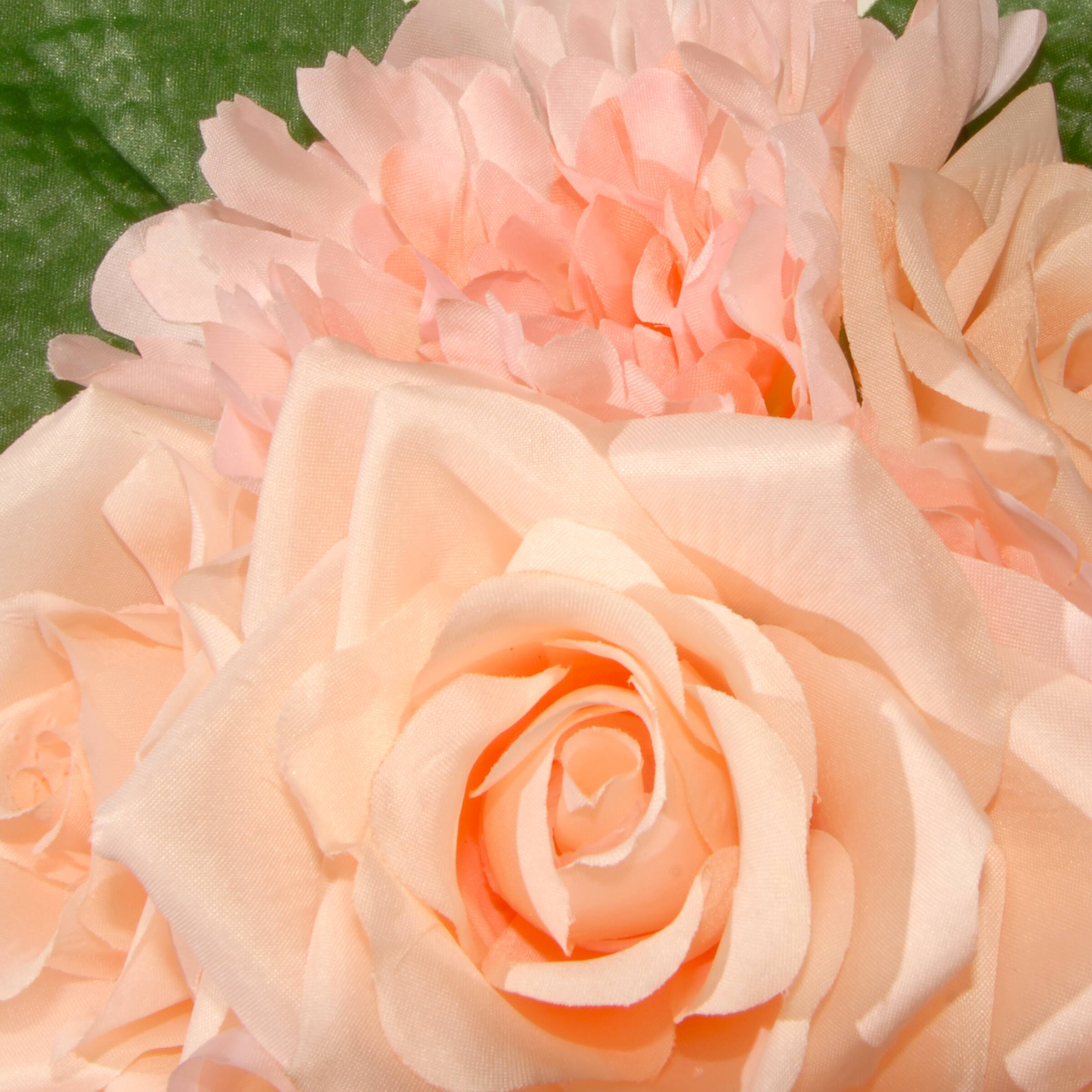 12" Peach Rose & Peony Bundle | Michaels