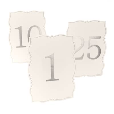 1-25 Ornate Silver Table Numbers by Celebrate It™ | Michaels