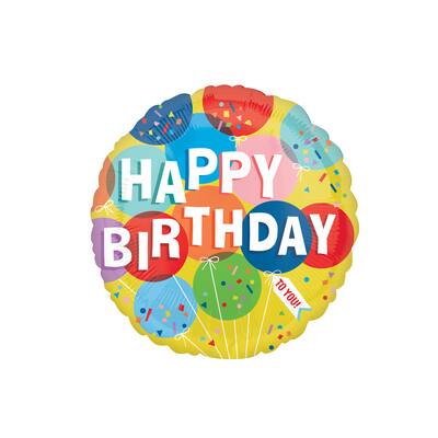 17" Sunny Balloons Birthday Foil Balloon | Michaels